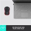 Logitech M185 Draadloze Muis Rood Muis kopen? | Expert.nl