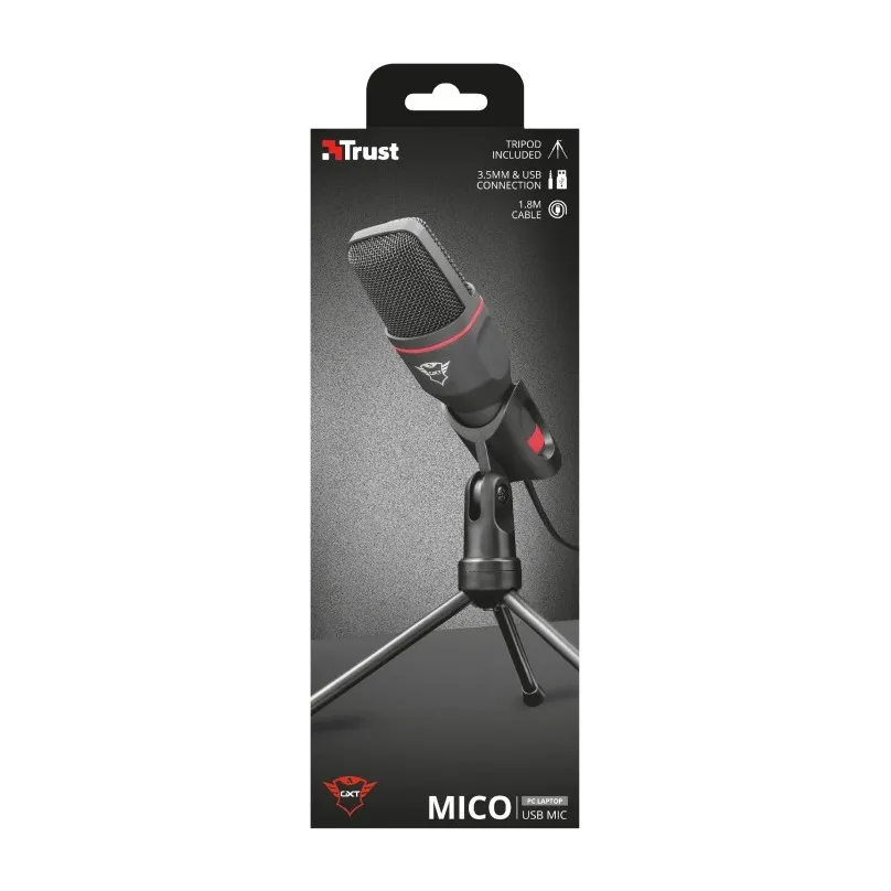 Trust GXT212 MICO USB MICROPHONE Zwart Microfoon kopen? | Expert.nl
