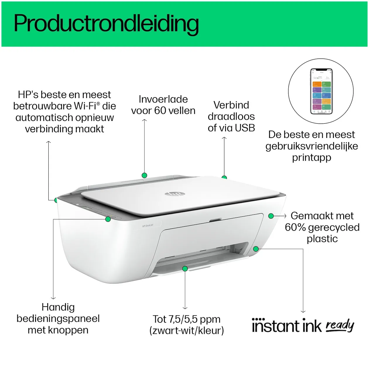 HP Deskjet 2820e All-in-one inkjet printer kopen? | Expert.nl