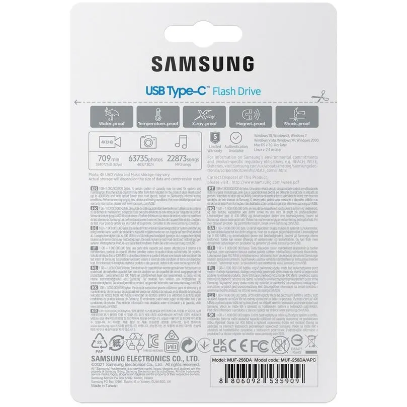 Samsung USB-C Flash Drive 256GB Blauw USB-sticks kopen? | Expert.nl