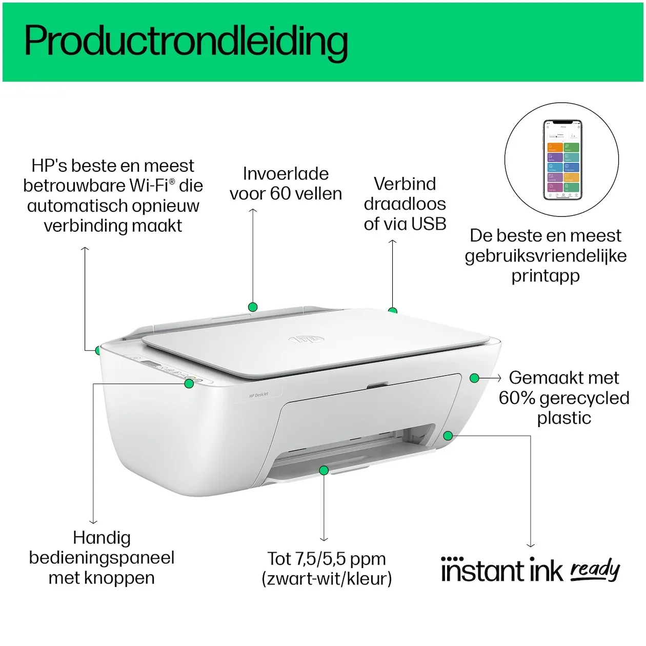 HP DeskJet 2810e All-in-one inkjet printer kopen? | Expert.nl