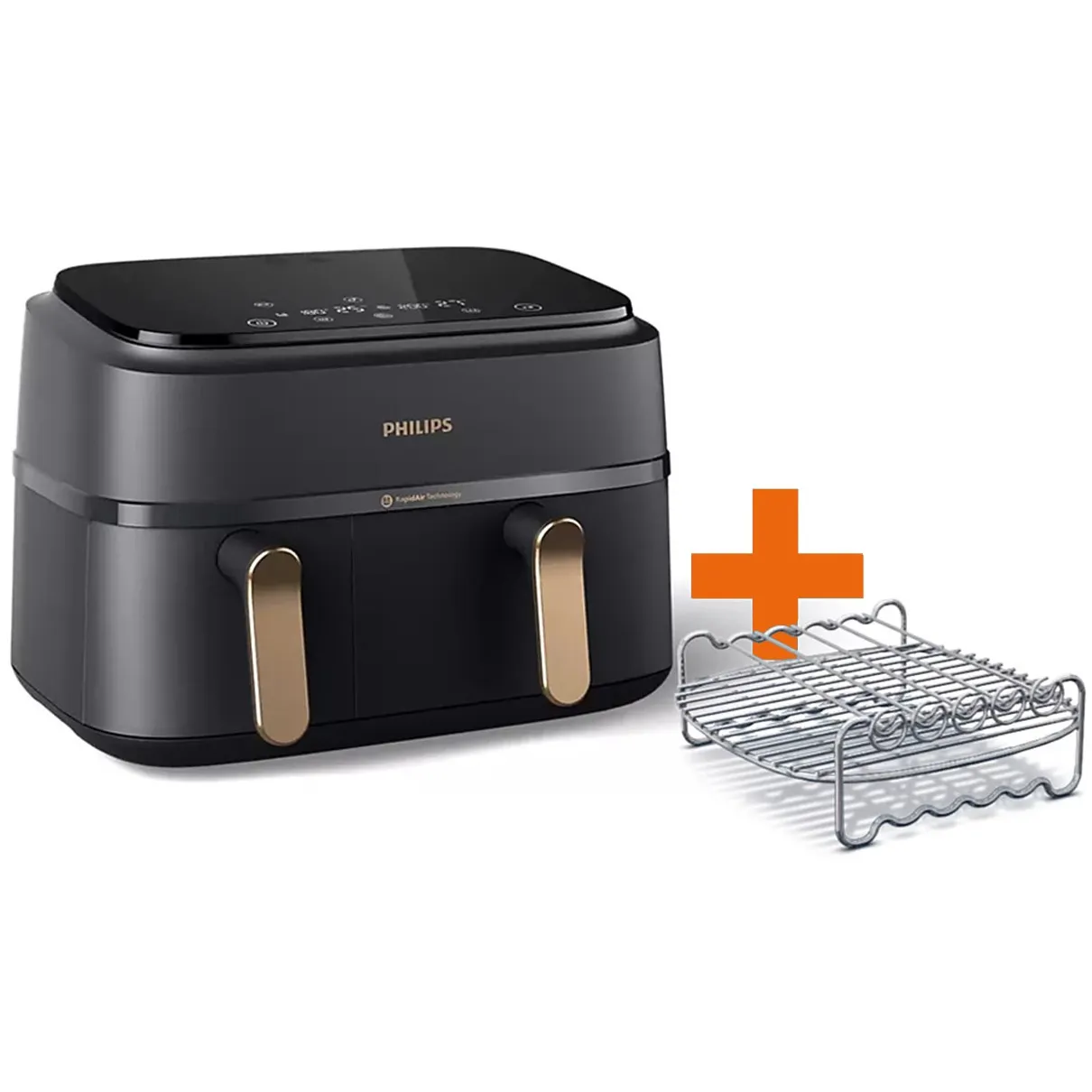 Philips NA352/04 Dual Basket Zwart Airfryer kopen? | Expert.nl