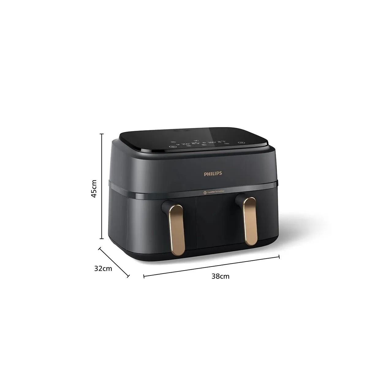 Philips NA352/04 Dual Basket Zwart Airfryer kopen? | Expert.nl