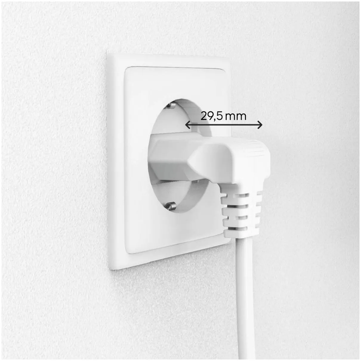 Hama Netsnoer, aan beide zijden haaks, Euro-stekker, dubbele groef/C7 ...