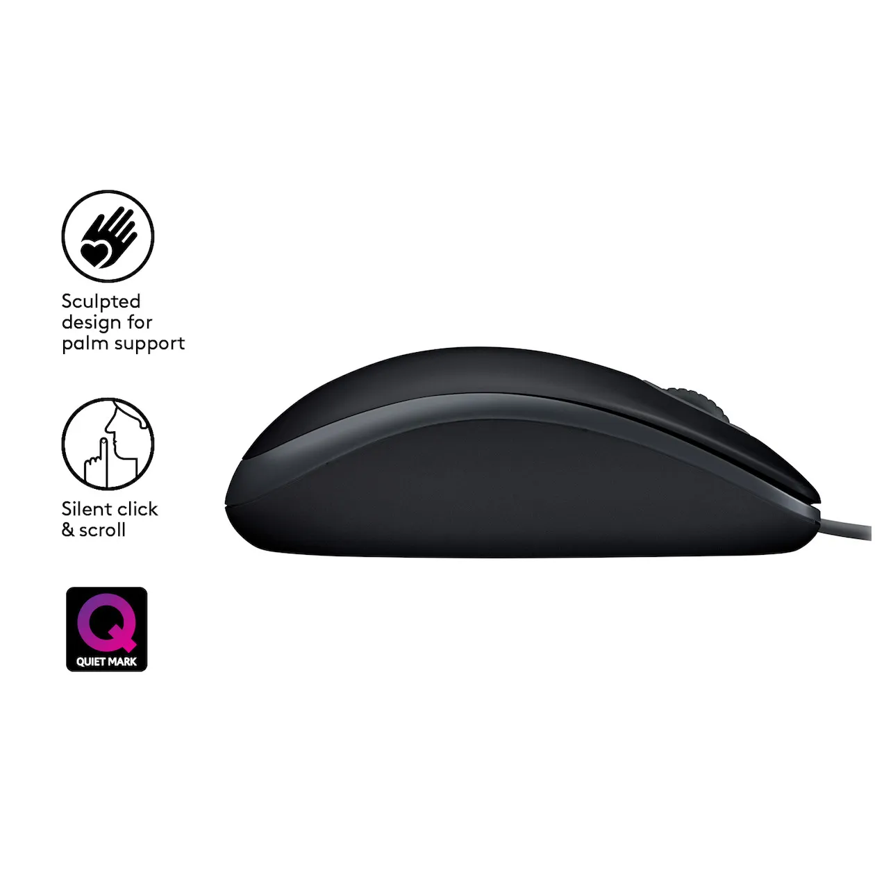 Logitech B110 Silent Zwart Muis kopen? | Expert.nl