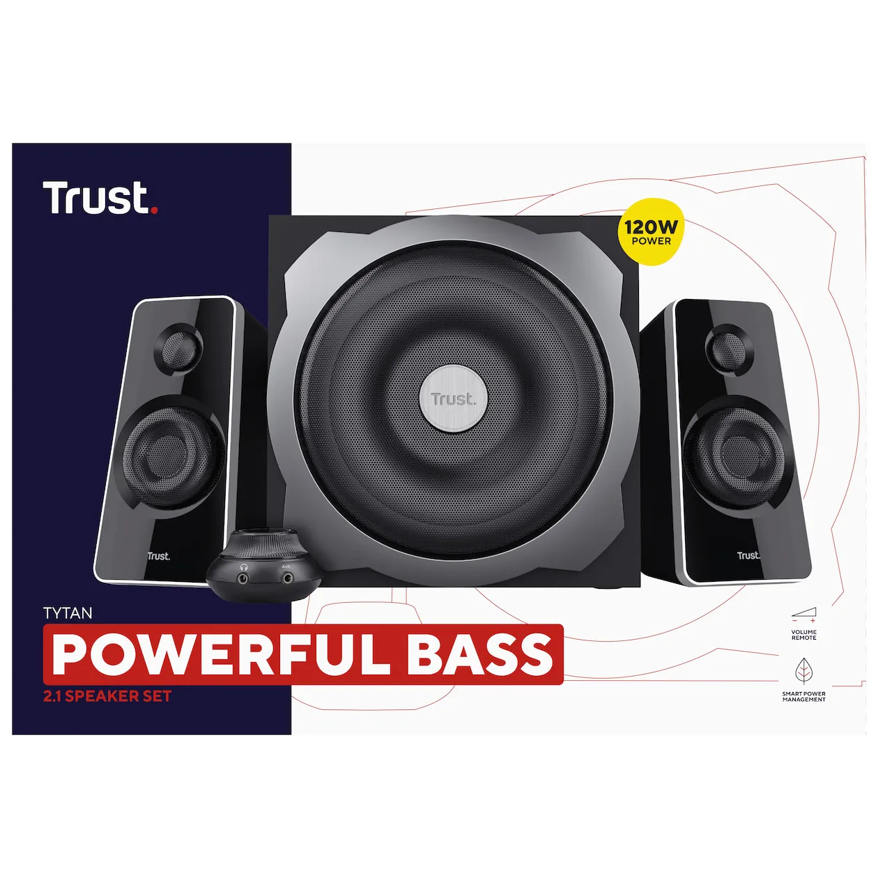 Trust Tytan 2.1 Subwoofer Speaker Set - black Zwart PC speaker kopen ...