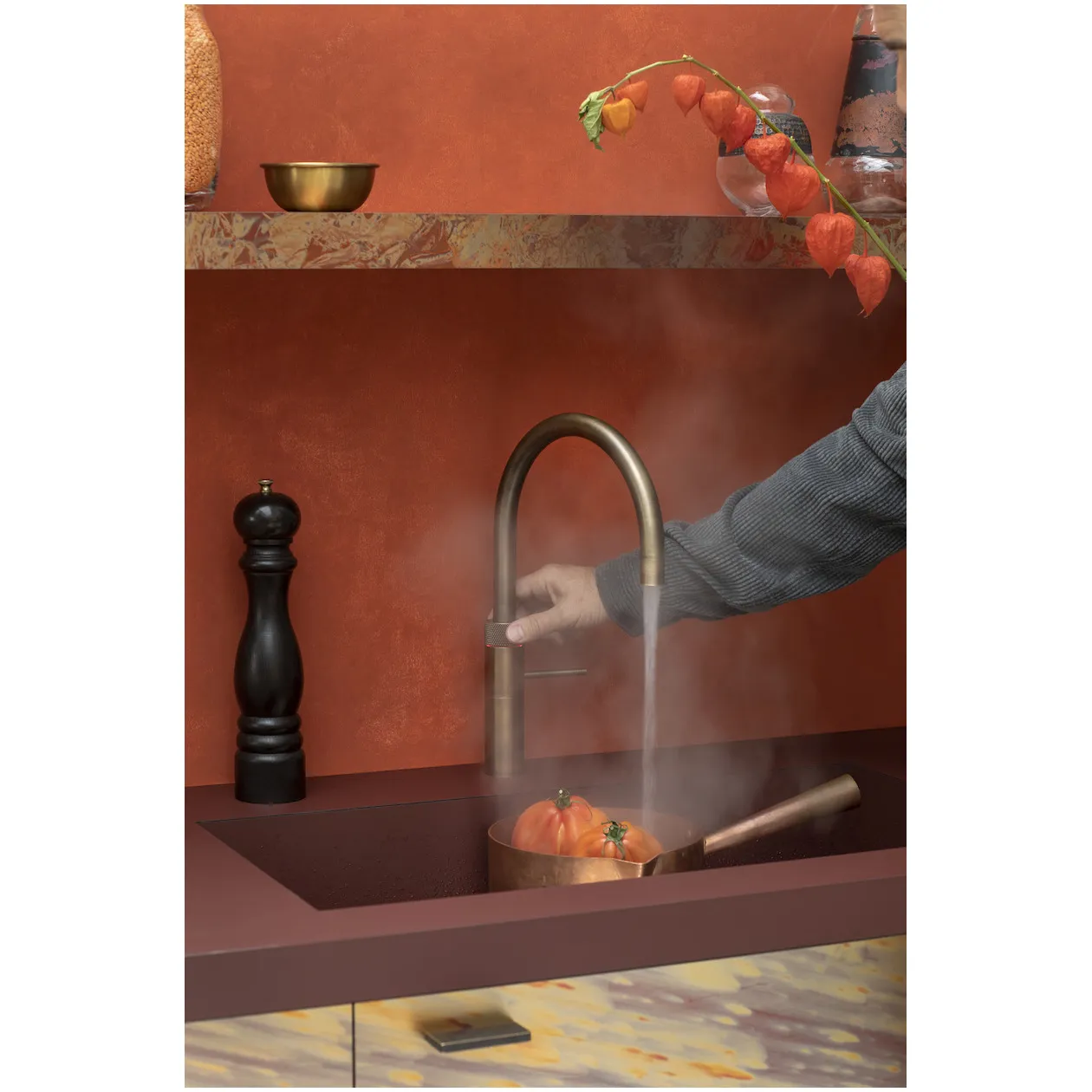 Quooker Fusion Round Messing Patina Kraan kopen? | Expert.nl