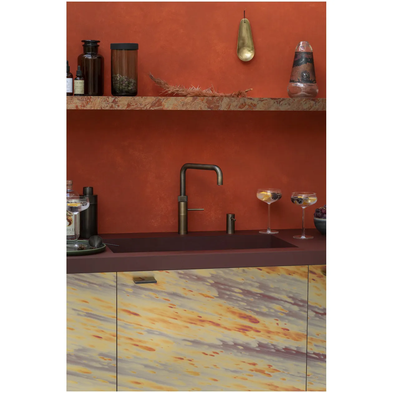 Quooker Fusion Square Messing Patina Kraan kopen? | Expert.nl