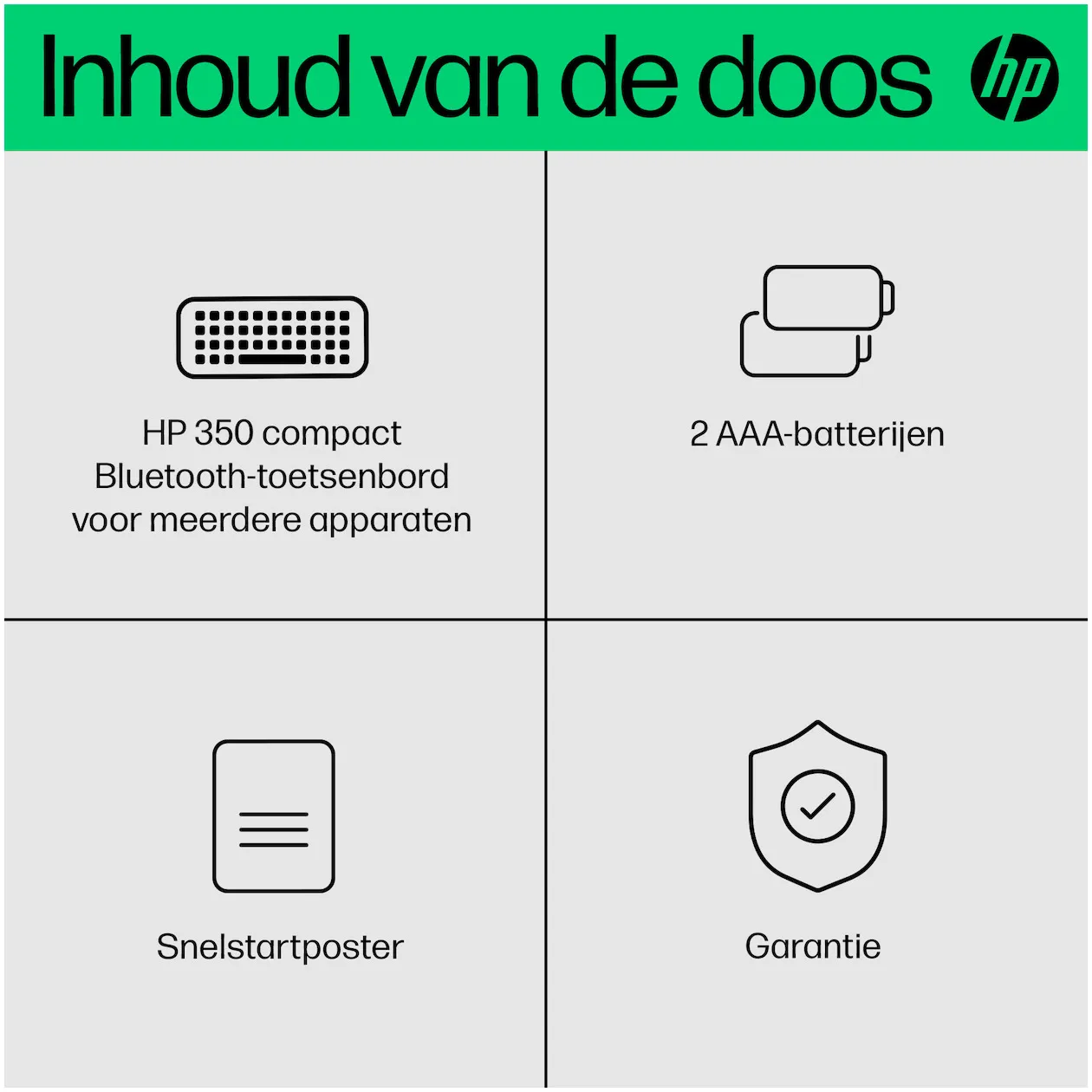 HP 350 WHT Compact Multi-Device KBD EURO Toetsenbord kopen? | Expert.nl