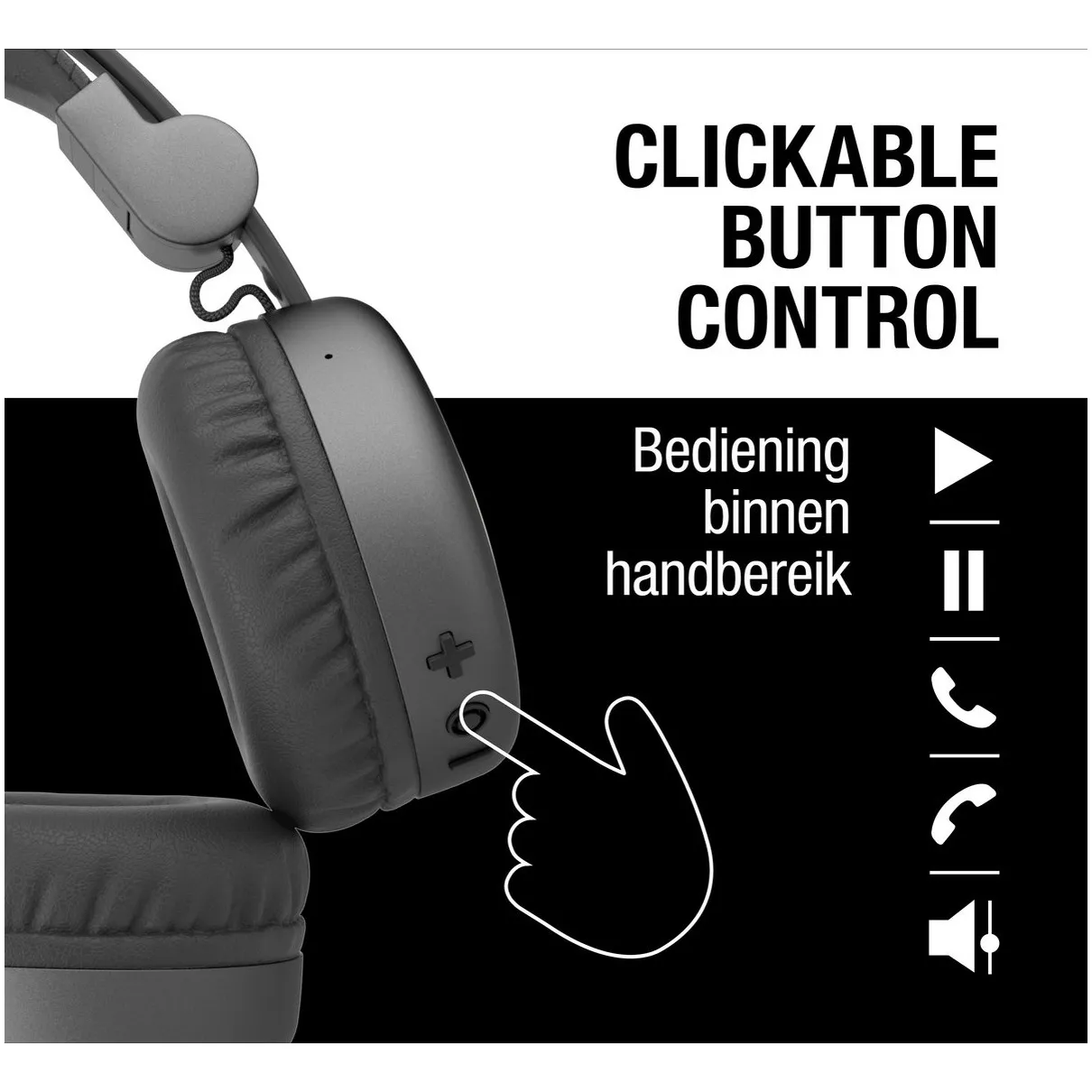 Fresh n Rebel Code Core Donkergrijs On-ear hoofdtelefoon kopen? | Expert.nl