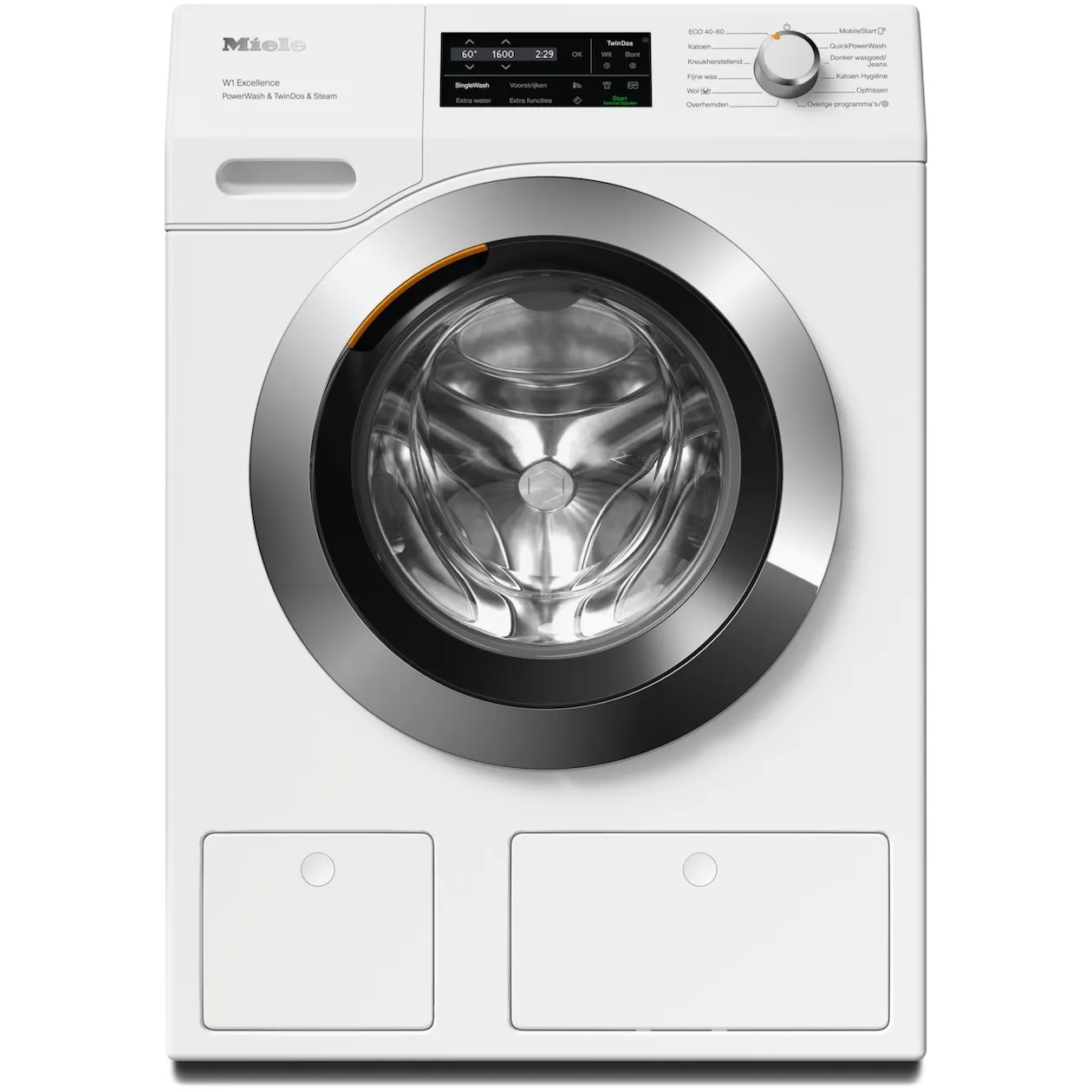 Miele WEJ 895 WPS Excellence PowerWash & TwinDos & SteamCare Wasmachine ...
