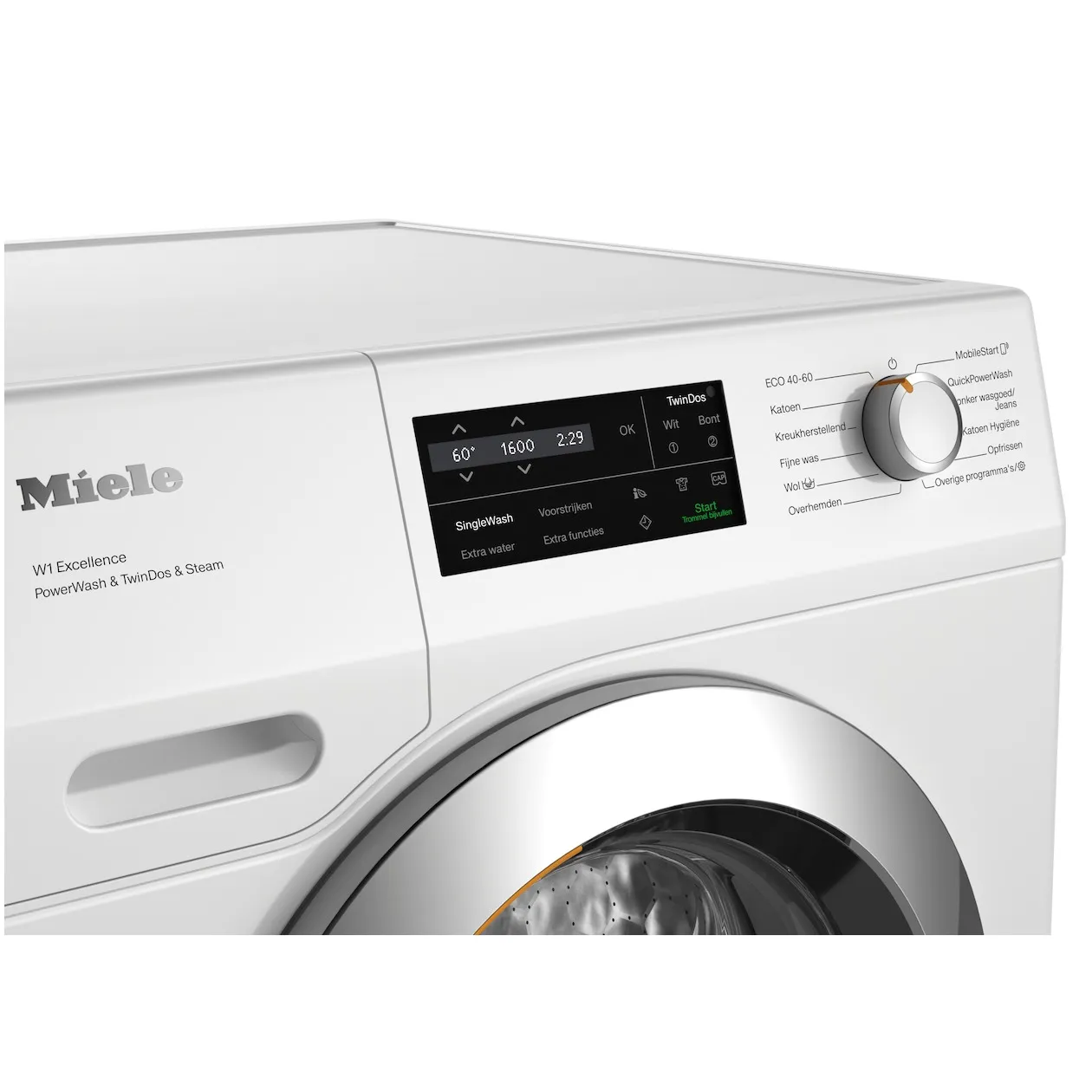 Miele WEJ 895 WPS Excellence PowerWash & TwinDos & SteamCare Wasmachine ...