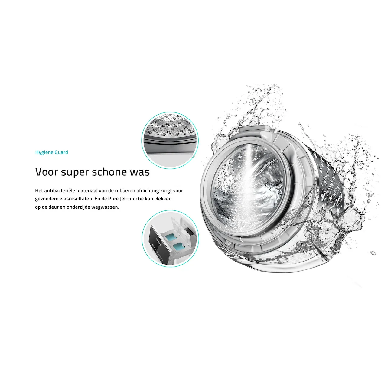 Hisense WF5S1045BB Wasmachine - Gratis Thuisbezorgd | Expert.nl