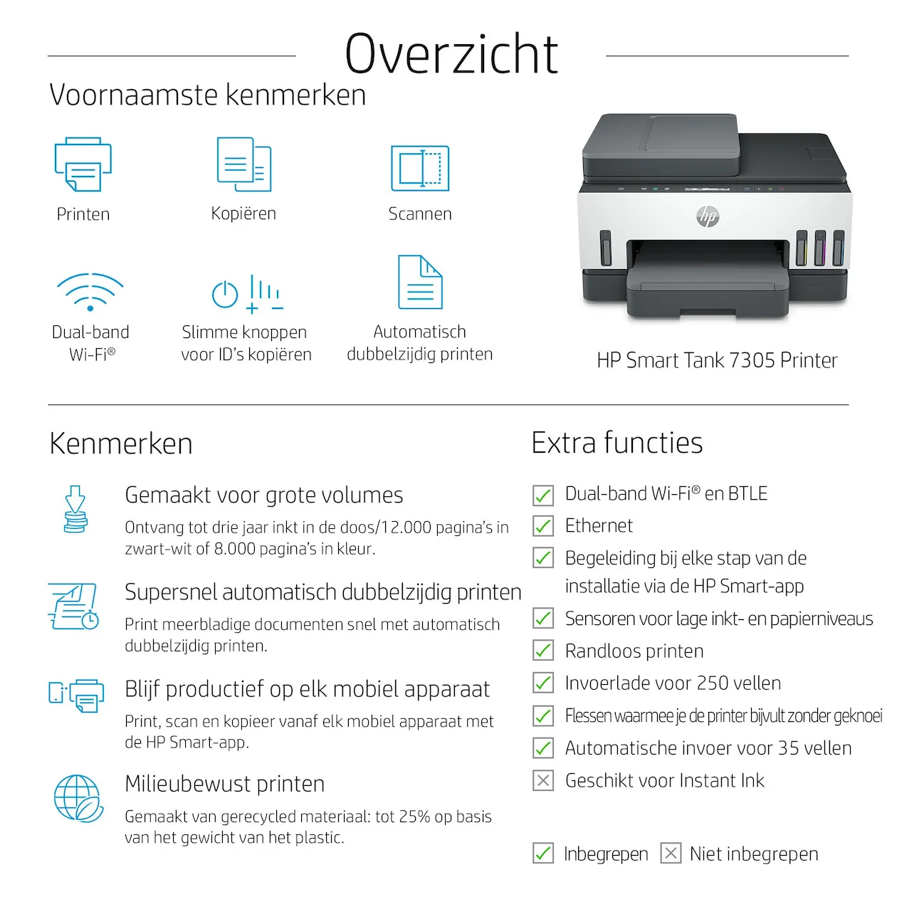 HP Smart Tank 7305 All-in-one inkjet printer kopen? | Expert.nl