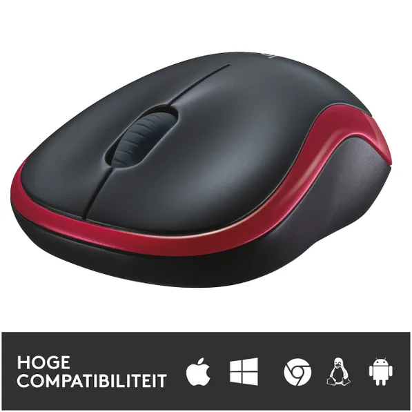 Logitech M185 Draadloze Muis Rood Muis kopen? | Expert.nl